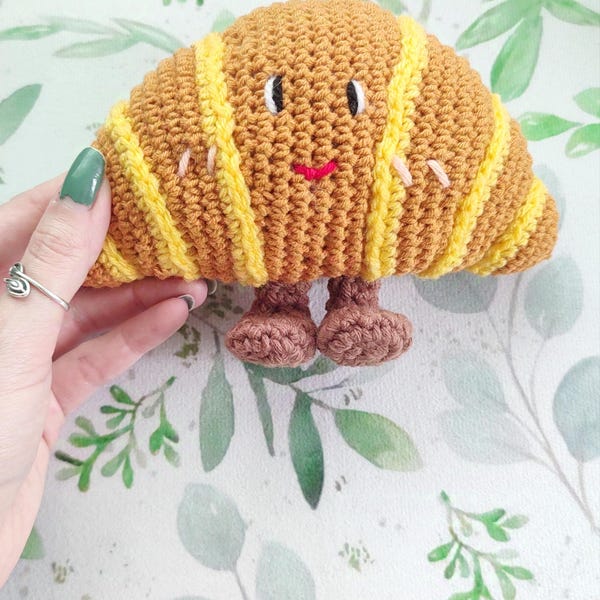 Croissant Crochet Pattern - Knit Your Own Delicious Treat! - Etsy