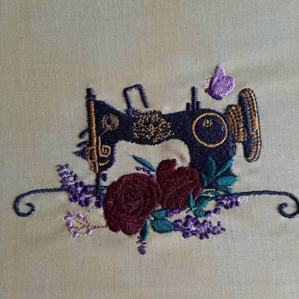 Sewing Machine - Machine Embroidery Design - 2 Sizes - Etsy