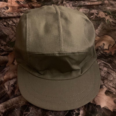 Army 5 Panel Hat Military Cycling Cap Upcycled Front Panel - Etsy