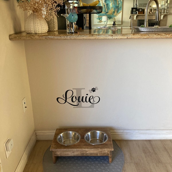 Personalized Dog Wall Decal - Dog Name Sticker - Dog Name Sign - Custom ...