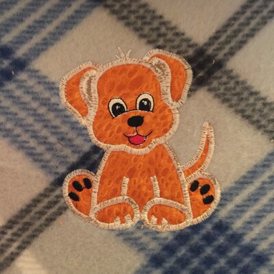 Applique Puppy Labrador Machine Embroidery Design Pattern Boy Girl Cute ...