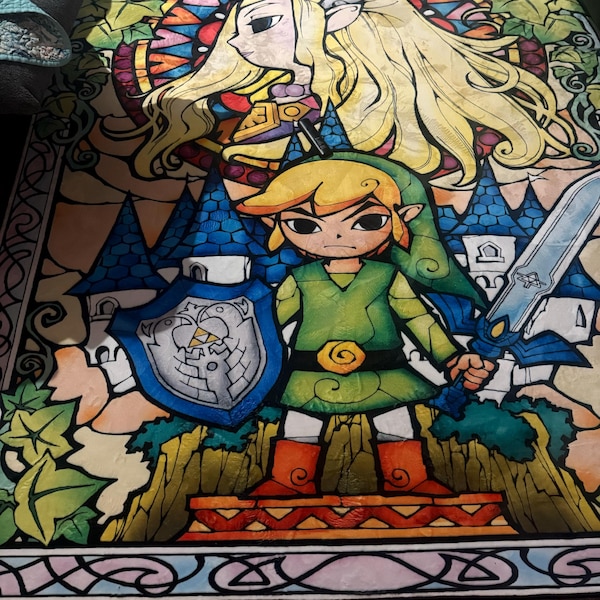 The Legend of Zelda Game Art Rug, Gamer Room Mat, Gaming Carpet ...