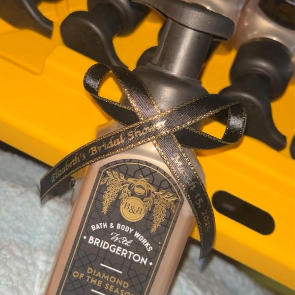 3/8" Gold Edged Printed Favor Ribbons: Custom Personalized Party ...