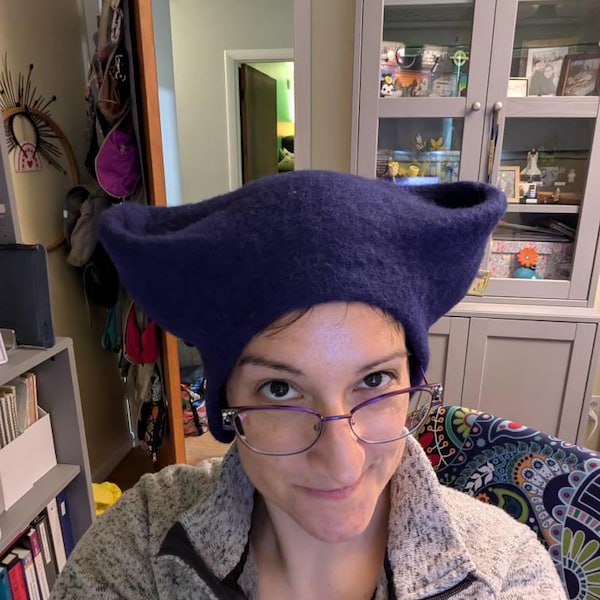 Phrygian Red Felt Wool Hat Medieval Men's and Women's Liberty Cap ...