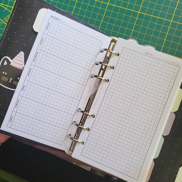 Two Page per Day Daily Planner Printable for A5, Day on 2 Page Planner ...