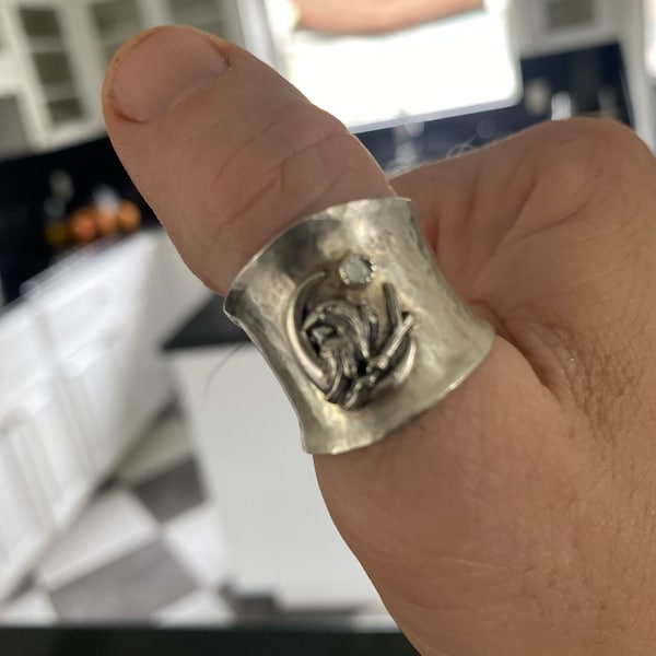 Raven Ring Men, Thumb Ring, Whimsigoth Jewelry, Pagan Rings for Women ...