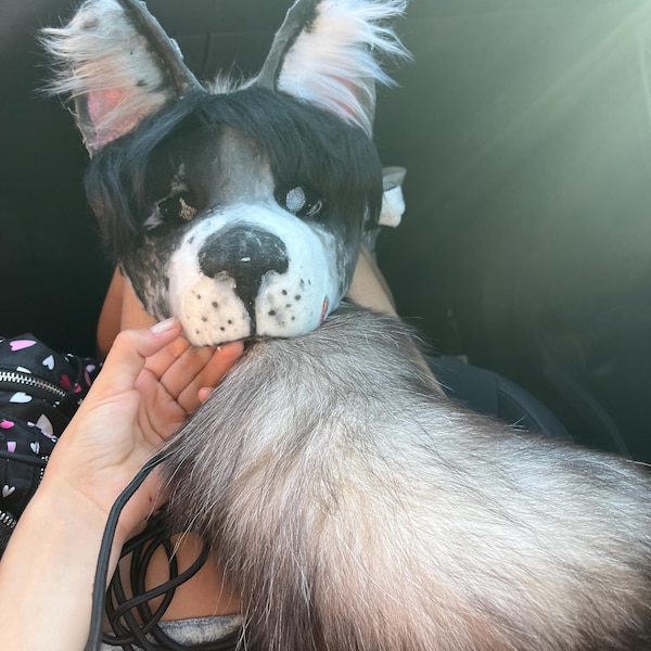 Eco Friendly Frost/indigo Fox Tails - Etsy