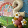 Groovy Balloon Column, Daisy Balloon, Two Groovy, Retro Balloons, Retro ...