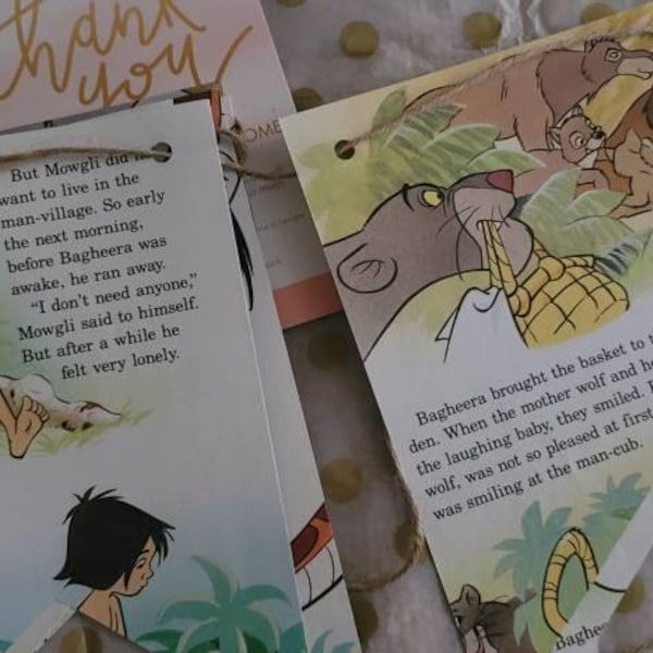 THE JUNGLE BOOK Banner Bunting Garland Party Decoration - Etsy