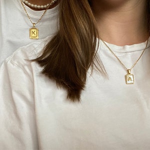 Couple Necklace Set of 2 Multi Initial Necklace Christmas Gifts for ...