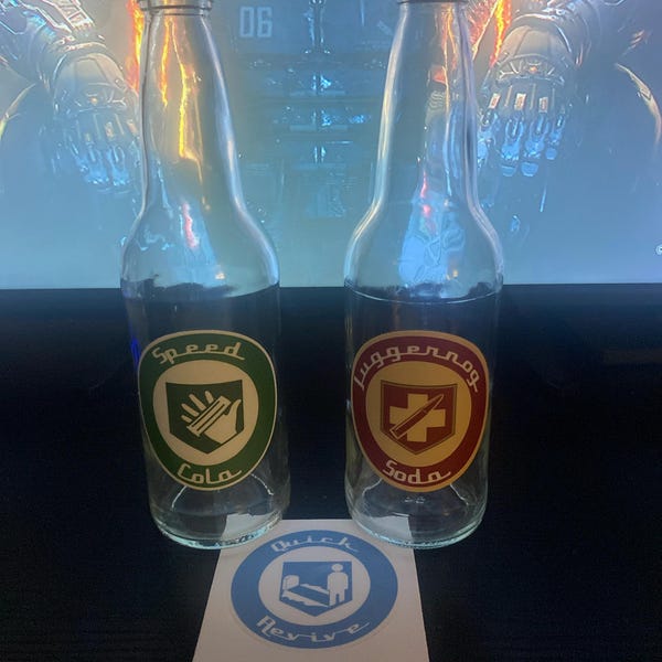 Zombies Perk Bottle Stickers (individual) - Etsy