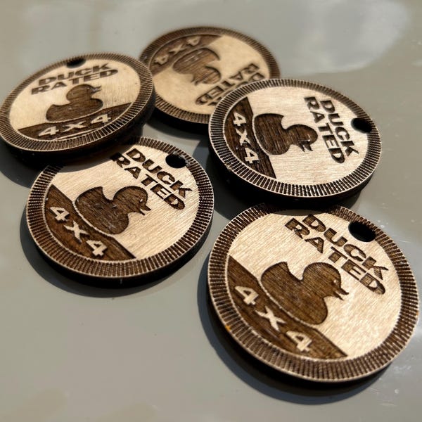 Duck Rated 4x4! Wood Tags and Rubber Ducks for Jeep Owners - Etsy