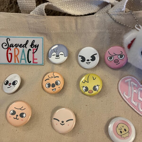 Stray Kids Skzoo Button Pin Packs, Fun Personality Flair, SKZ Well ...