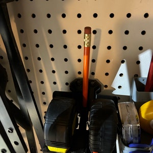 Bits or Socket Case Holder for Pegboard, Ryobi Link Wall Rails, or Wall ...