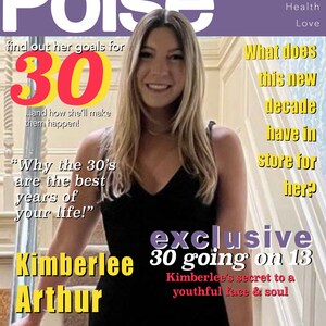 13 Going on 30 Custom Poise Magazine Cover - Etsy