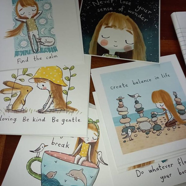 Postcards set 13 by Cally Jane Studio - Etsy UK