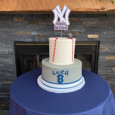 NY Mets Birthday Cake Topper/ny Mets Birthday Party/citi Field - Etsy