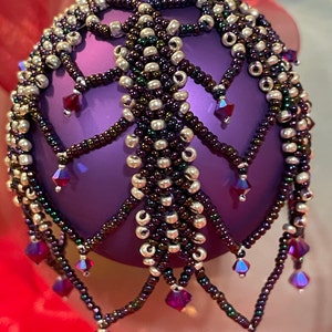 Easy Beaded Ornament Dripping With Swarovski Bicones or Czech Fire ...