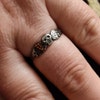 Mini Taphophile Ring in Sterling Silver Memento Mori Skull - Etsy