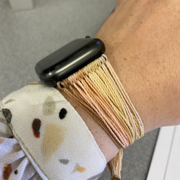 Boho Apple Watch Band, Customizable, 38mm 40mm 41mm 42mm 44mm 45mm ...