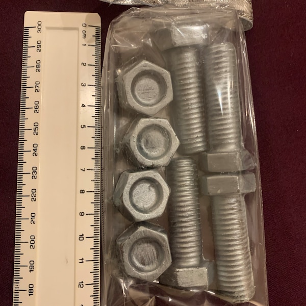 Chocolate Screws and Bolts: Edible Tool Gift - Cake Toppers - Hand ...