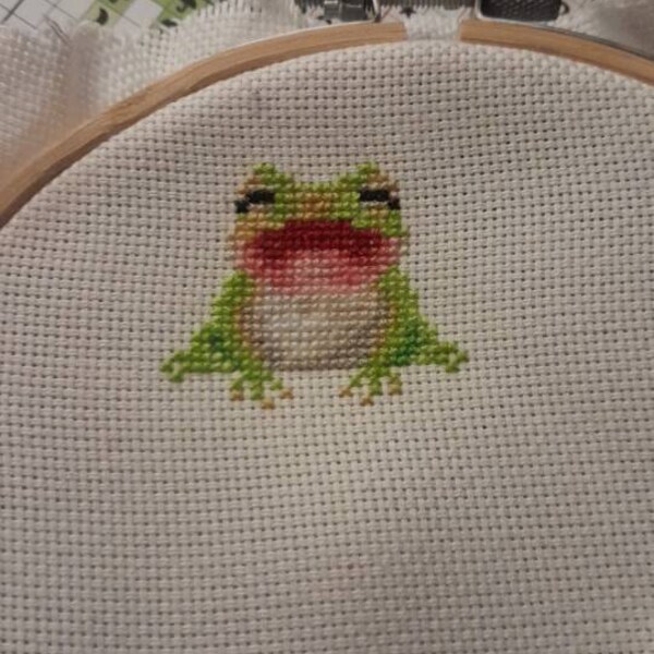 Frogs Cross Stitch Pattern PDF Bundle Blue Green Frog Embroidery ...