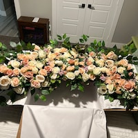 Boho Wedding Aisle Swags Ivory Wedding Pew Floral Floral - Etsy Canada