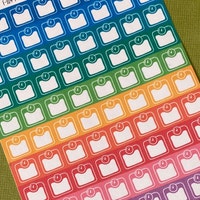 88 Tiny Weight Scale Planner Sticker, Weight Loss Stickers, Cute ...