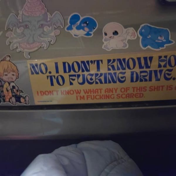 Funny Bumper Sticker: ITYSL Inspired - "no I Don't Know How to Drive ...