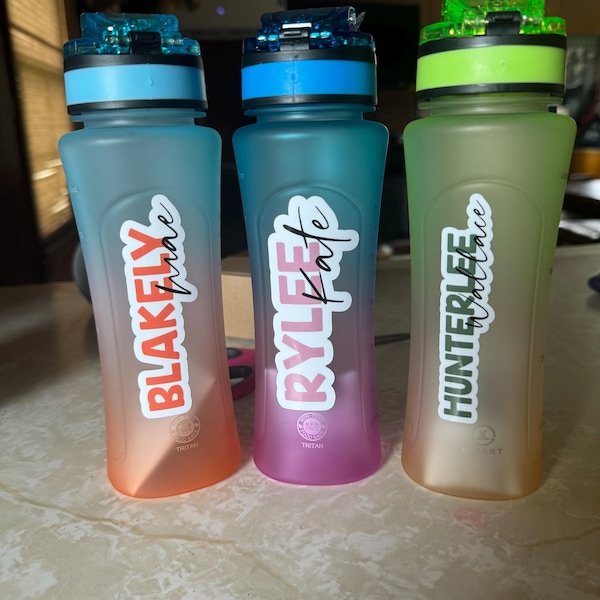 Waterproof Name Decal - Personalized Vinyl Sticker - FULL NAME STICKER ...