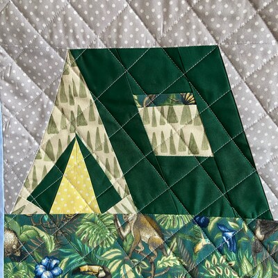 PDF Fall Camping Foundation Paper Piecing Quilt Pattern Tent Quilt ...