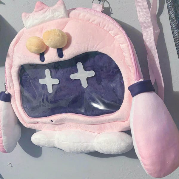 Splatoon Round Plush Salmon Fish Eggs Ita Bag Ita Bag Clear Vinyl ...