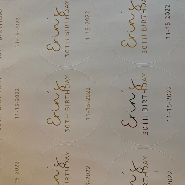 Custom Labels Stickers - Party Labels, Logo Labels, Bottle Labels ...