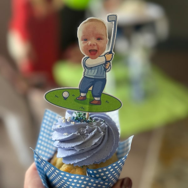 Golf Birthday Cake Topper, Personalized Golf Cake Topper, Custom Cake ...