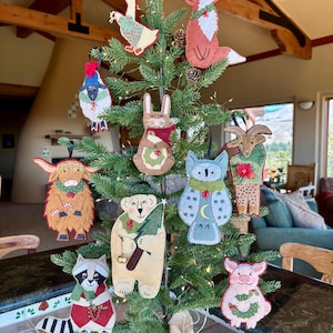 DIY KIT - Festive Forest Friends - Christmas Ornament Collection by ...