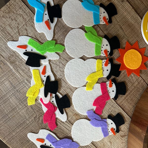 Five Little Bunnies Felt Story, Easter, Spring, Five Little Carrots ...