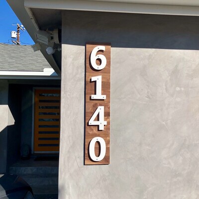 Large Exterior House Numbers Exterior Signage 7, 8, 9, 10, 11, 12 or ...