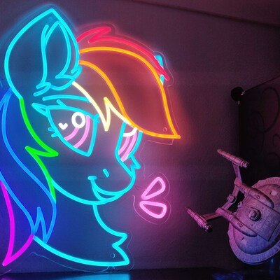 Mlp Rainbow Dash Dakimakura Pillowcase Etsy