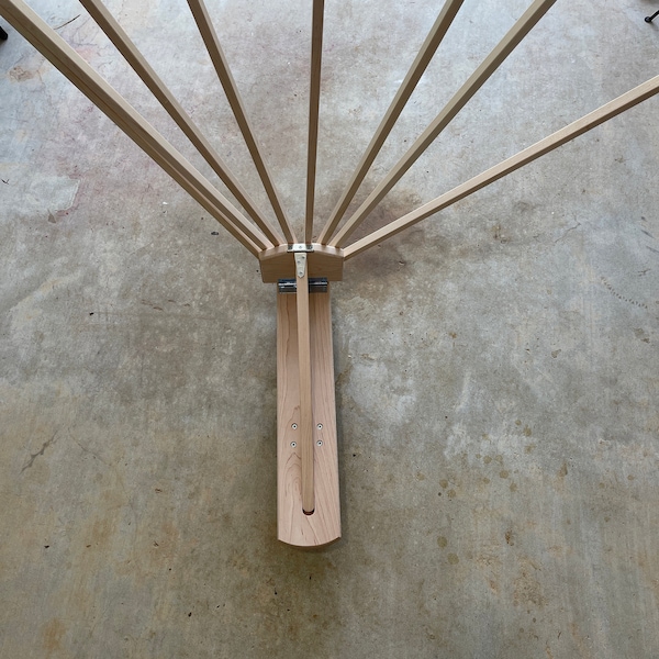 Wall Mount Clothes Drying Rack, Wooden Ladder Mount Holds 250 Lbs Amish ...