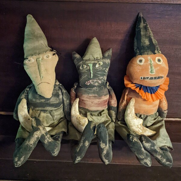 Primitive Deer Epattern Pattern Christmas Doll Reindeer Instant ...