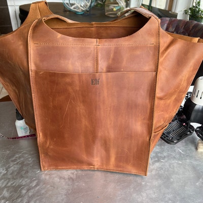 Extra Large Leather Tote Bag Oversized Bag Leather Tote Bag Leather ...