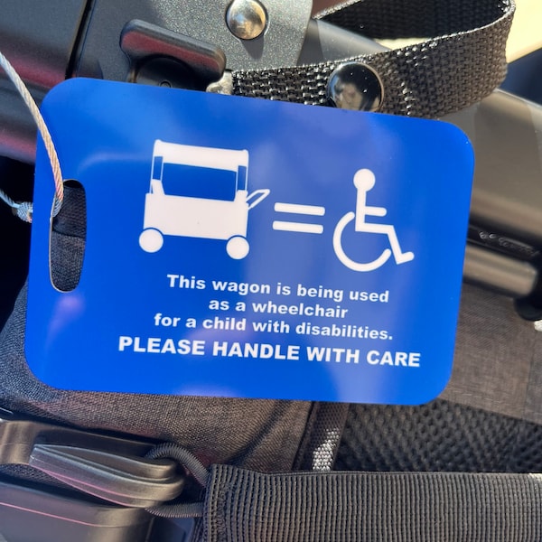 Wagon as Wheelchair Tag, Wagon = Wheelchair, Handicap Medical ID Tag ...