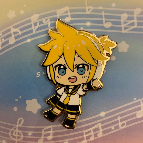 Virtual Vocalist Len Hard Enamel Pin - Etsy
