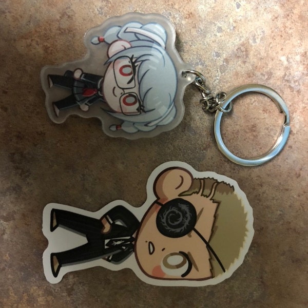 DR 2 Girls Keychains Mahirui Hiyoko Saionji Chiaki Ibuki Nanami Mioda ...