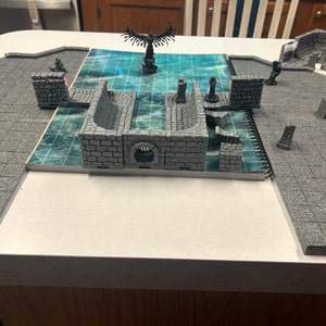 Egyptian Temple Facade / Statues DND and Wargaming Terrain - Etsy