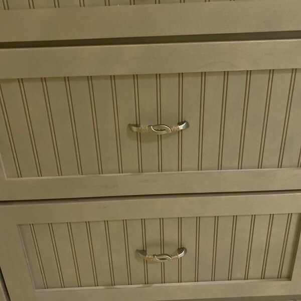 Nautical Rope Wrapped Drawer Pull, Beach House Decor, Coastal Farmhouse ...