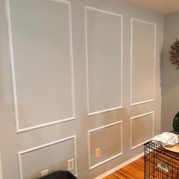 Wall Molding Package Ready to Assemble, Pre-cut Factory Primed, Nested ...