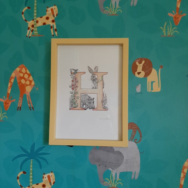 Dinosaur & Extinct Animals Alphabet , Dinosaur Alphabet , Alphabet Art ...