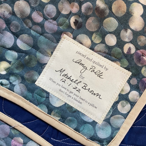 Personalized Organic Cotton Quilt Labels – Handmade Blanket Tags - Etsy