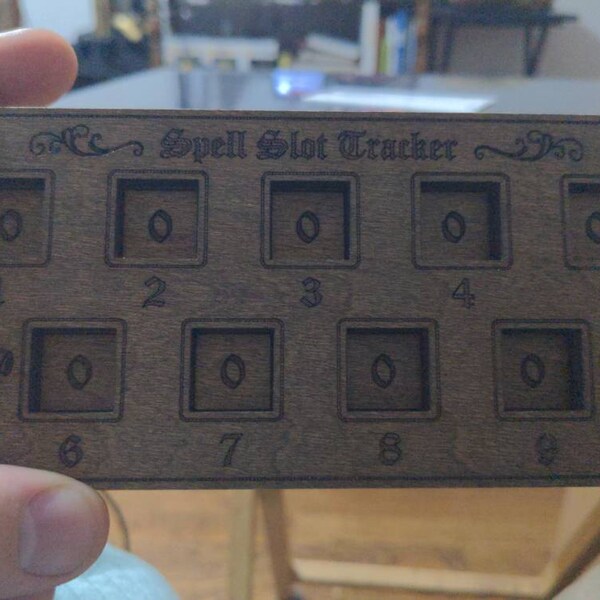 Upright D&D Spell Slot Tracker: Dungeons and Dragons Spell Organizer - Etsy